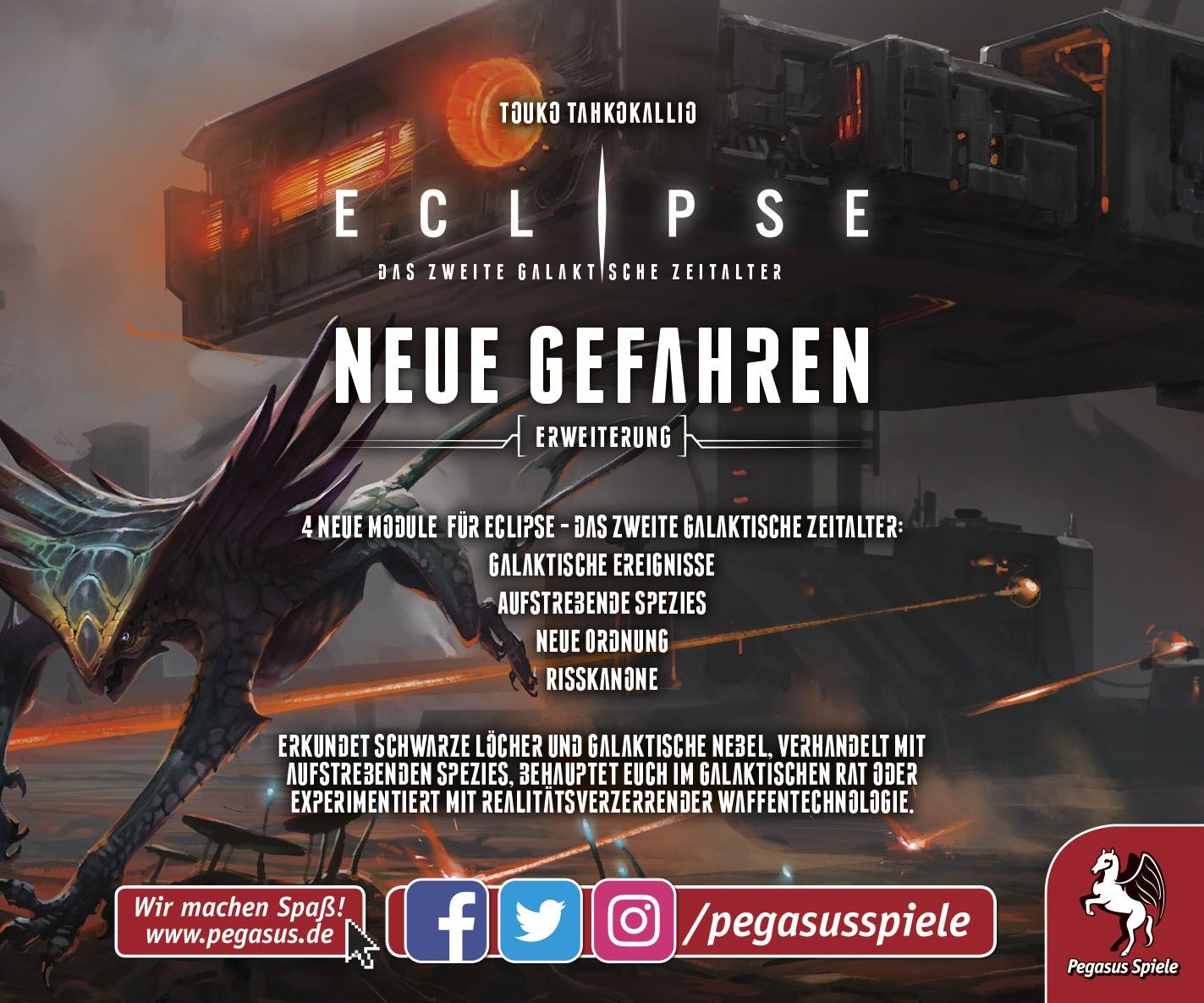 Expansão Eclipse: Neue Gefahren | Compara Jogos