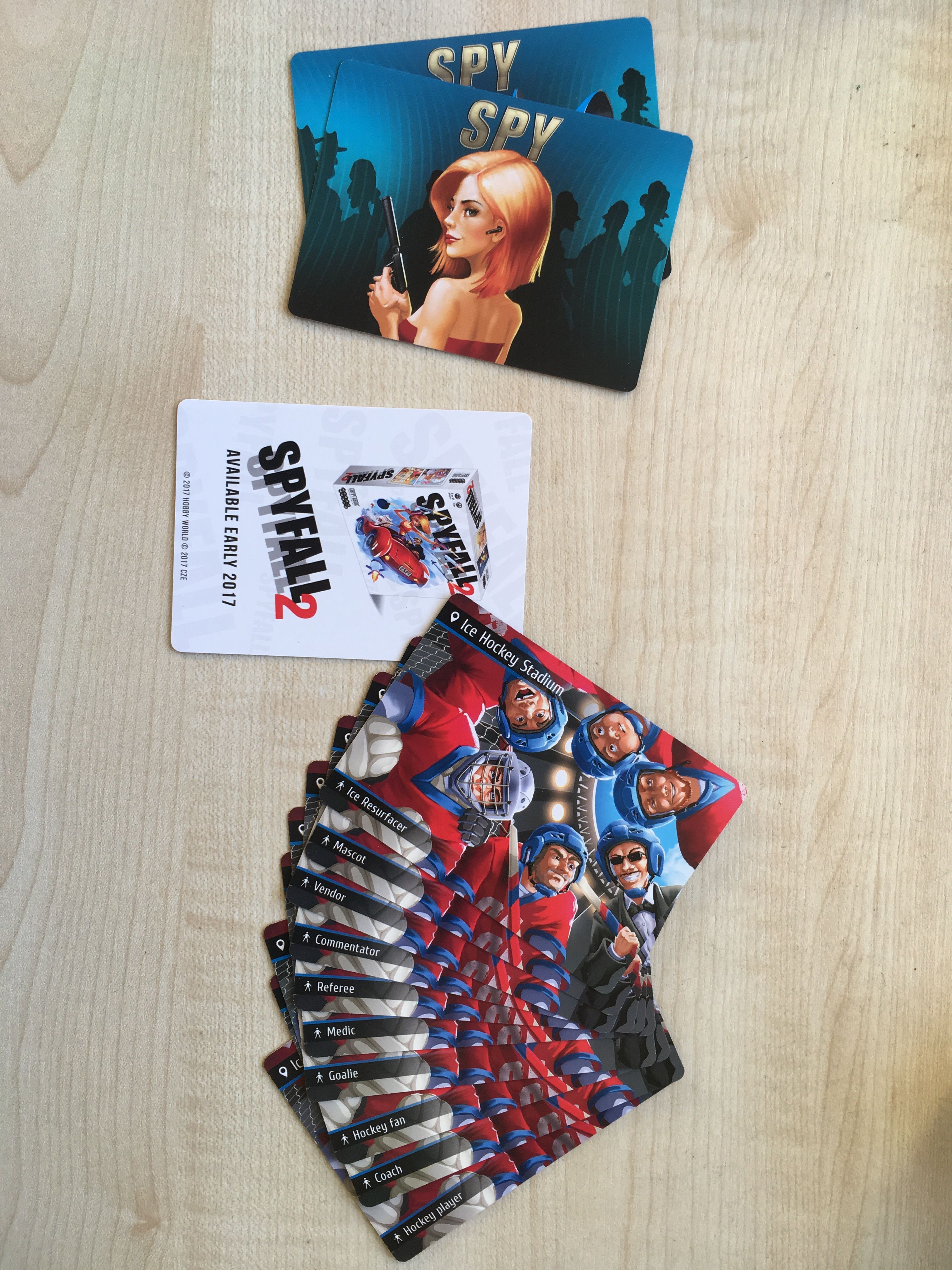Expansão Spyfall 2: Ice Hockey Stadium promo cards | Compara Jogos
