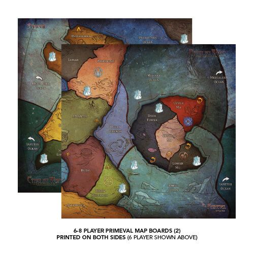 Expansão Cthulhu Wars: Six to Eight Player Primeval Earth Map | Compara ...